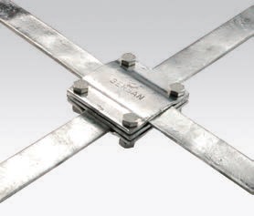 Fixing Clamps for 40x4 galvanized grounding strip GERSAN GTE-177-A/1,5 ...