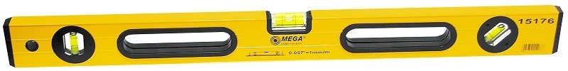 SPIRIT LEVEL WITH HANDLE, 3 VIALS, 1500 MM code:15185 | www.megaaz.com