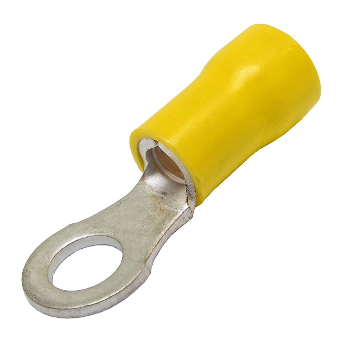 6mm M12 Ring type cable lugs Yellow ŞAFAK YK-1206 | www.megaaz.com