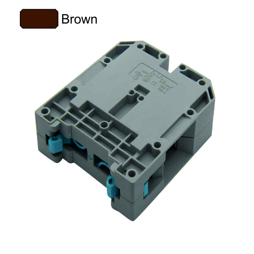 MRK-70mm DIN Rail Mount Terminal Block Brown ONKA 1086 | www.megaaz.com